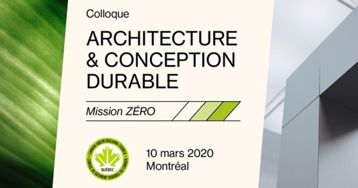 Architecture et conception durable - Magazine FORMES